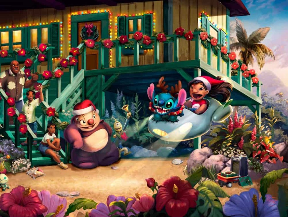 Disney Lilo And Stitch Aloha Christmas – Thomas Kinkade Gallery Of ...
