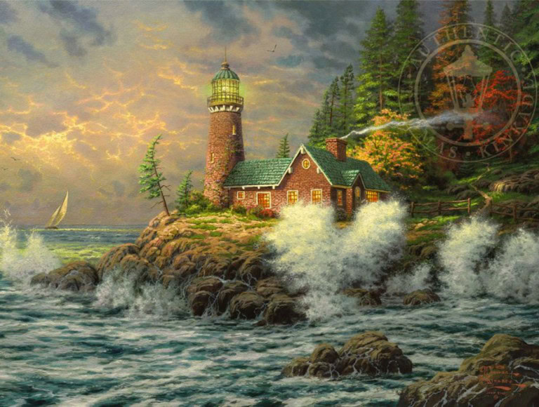 5 Thomas Kinkade Lighthouse Paintings Every Collector Should See ...